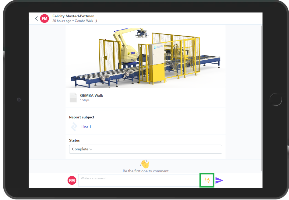 How to assign actions from within the Zaptic app – Zaptic